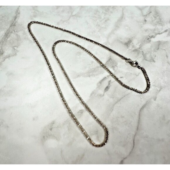 Estate | Jewelry | Sterling Silver Sparkle Chain Fun Cute 2 | Poshmark